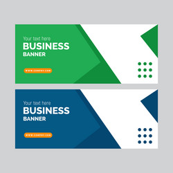 Banner design for business presentation Royalty Free Vector