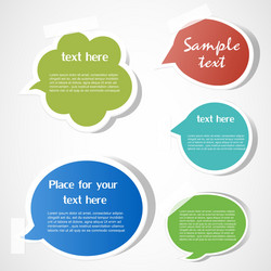 Retro speech bubbles 2 Royalty Free Vector Image