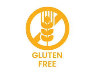 Crossed out sign with wheat ear or spike Vector Image