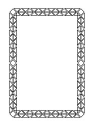 Decorative linear frame Royalty Free Vector Image