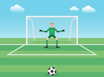Goalkeeper Royalty Free Vector Image - VectorStock