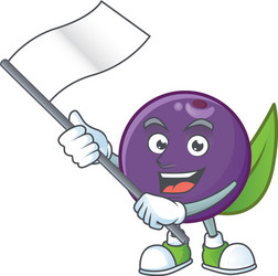 Call me acai berries character for fresh fruit Vector Image