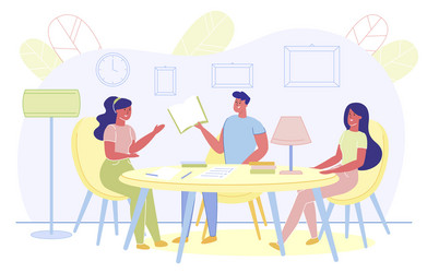 Student studying at desk Royalty Free Vector Image