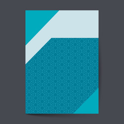 Elegant cover page with pattern background Vector Image