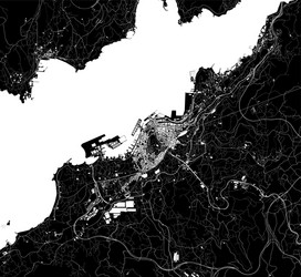 Map city vigo spain Royalty Free Vector Image - VectorStock