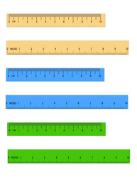 Measuring length with ruler education developing Vector Image