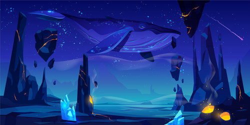 Space Whale Vector Images (over 630)