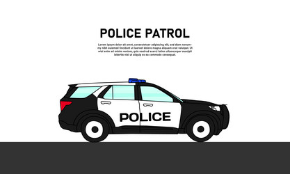 Traffic police template banner poster design Vector Image