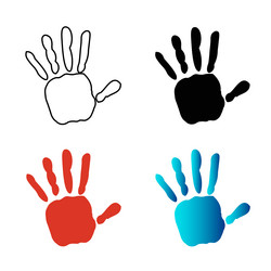 Abstract hello message silhouette Royalty Free Vector Image