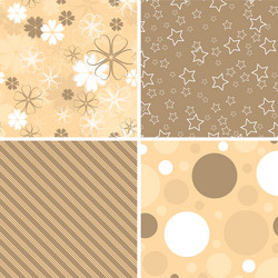 Scrapbook patterns for design Royalty Free Vector Image