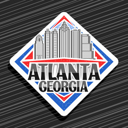 Logo for atlanta Royalty Free Vector Image - VectorStock