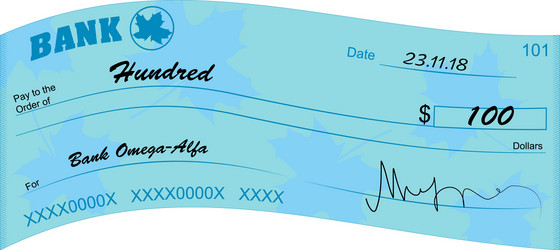 Bank Check Vector Images (over 36,000)