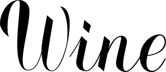 Menu hand written word isolated on white Vector Image