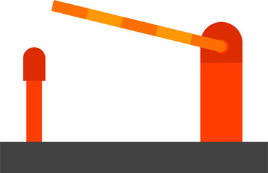 Check post barrier Royalty Free Vector Image - VectorStock