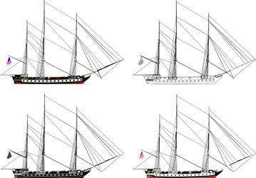 Presidential falcon lectern in front view Vector Image