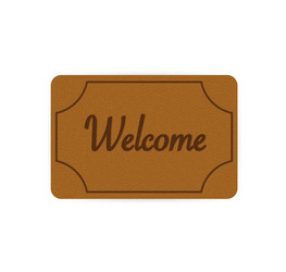 Welcome rug great design for any purposes Vector Image
