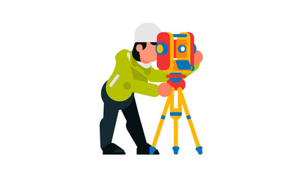 Surveyor Cartoon Vector Images (over 410)