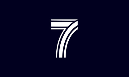 6 5 modern number logo branding design Royalty Free Vector