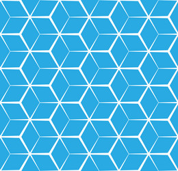Blue cubic seamless pattern Royalty Free Vector Image