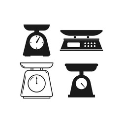 Food scale icon design template isolated Vector Image
