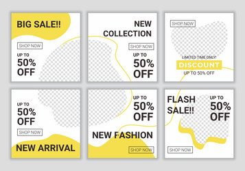 Twitter post template social media layout Vector Image