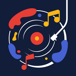 Record Player Logo Vintage Vector Images (over 1,700)