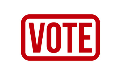 Vote rubber stamp red rubber grunge stamp Vector Image