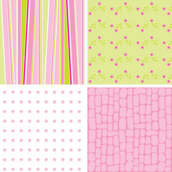 Scrapbook patterns for design Royalty Free Vector Image