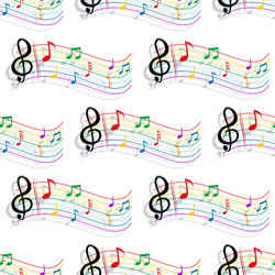 Colorful Music Notes Vector Images (over 17,000)