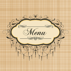 Vintage restaurant menu Royalty Free Vector Image