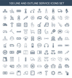 Service icons Royalty Free Vector Image - VectorStock