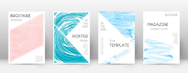 Cover page design template triangle brochure layo Vector Image