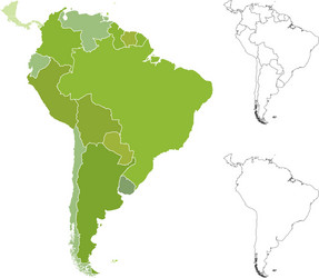 Cartoon map of argentina Royalty Free Vector Image