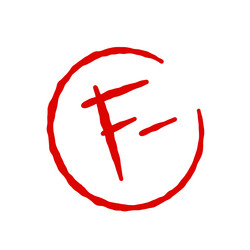 Grade F Clipart