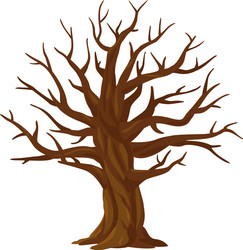 Tree oak silhouette Royalty Free Vector Image - VectorStock
