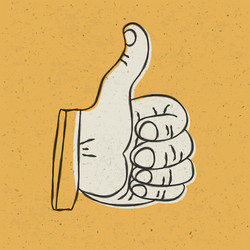 Retro Thumbs Up Vector Images (over 2,400)