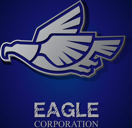 Silver hawk emblem logo sign symbol icon Vector Image