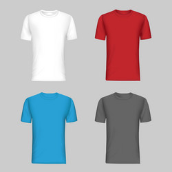 Realistic green t-shirt Royalty Free Vector Image