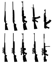 Winchester Rifle Vector Images (over 130)