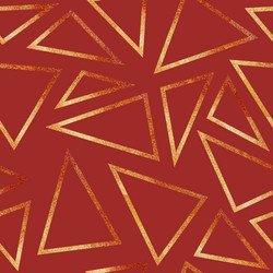 Seamless abstract golden geometric pattern Vector Image