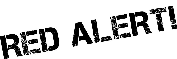 Red alert rubber stamp Royalty Free Vector Image