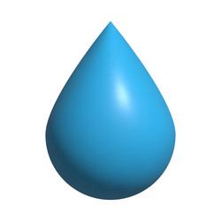 Drop of water shape - black and white Royalty Free Vector