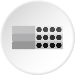 Stack of precast reinforced concrete slabs icon Vector Image