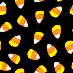 Candy corn seamless pattern background hand drawn Vector Image