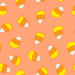 Candy corn seamless pattern background hand drawn Vector Image