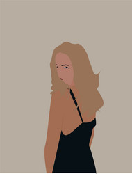 Human back on a white background Royalty Free Vector Image