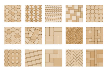 Landscape design top view elements Royalty Free Vector Image