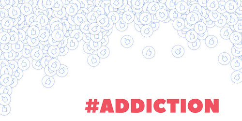 Social media icons white concept falling scatter Vector Image