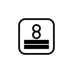 Dispose symbol for package sign Royalty Free Vector Image