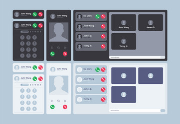 Phone call screen template Royalty Free Vector Image